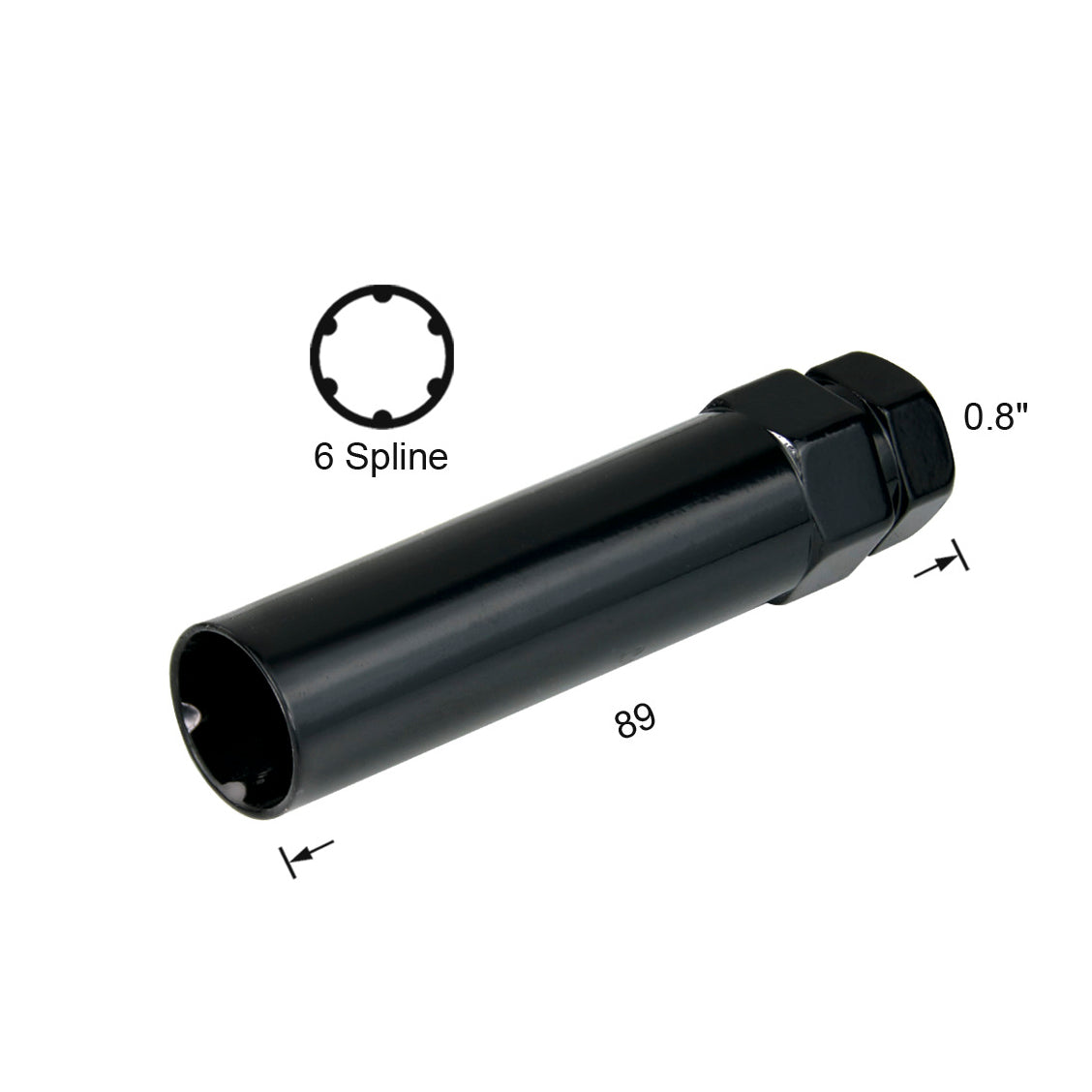 Wheel Nuts Spline Drive Key - 6 Spline M12 – The Mod Shop